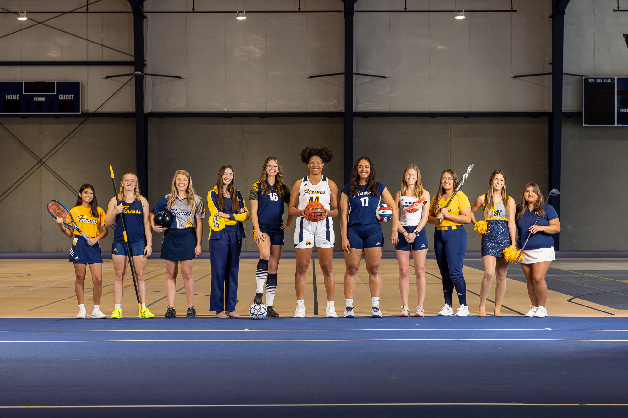 Flames Athletics fundraising competition underway | College of Saint Mary