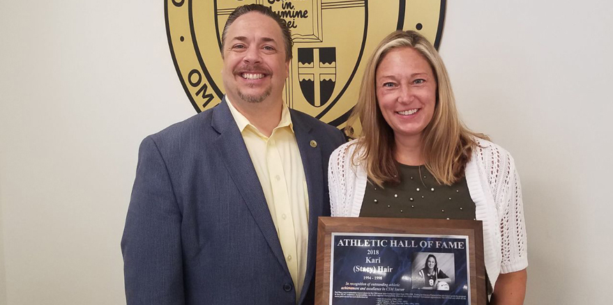 Kari Stacy Hair inducted into athletic hall of fame | College of Saint Mary