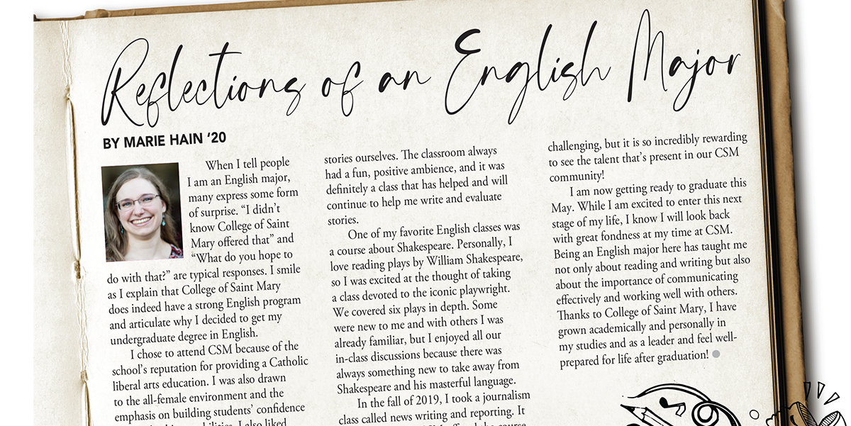 Reflections of an English Major | College of Saint Mary